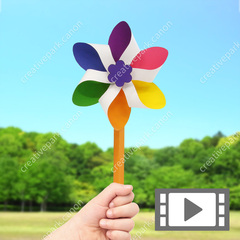 Windmill (Rainbow Colored) - Play - Educational - Paper Craft - Canon ...