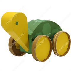 Elastic-powered Turtle - Play - Educational - Paper Craft - Canon ...