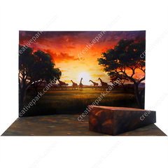 Diorama (Sunset) - Dioramas - Realistic Crafts/Animals - Paper Craft ...
