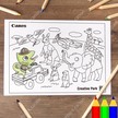 Coloring (Park / Animals) - Coloring - Collaboration - Paper Craft ...