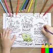 Coloring (Park / Make Believe) - Coloring - Collaboration - Paper Craft ...