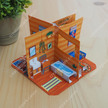 Miniature book (House / Cabin) - Miniature world - Toys - Paper Craft ...