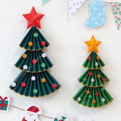 String Decoration (Christmas Tree) - Paper Fans - Hanging Decoration ...