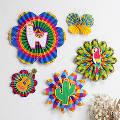 String Decoration (Latin) - Paper Fans - Hanging Decoration - Home and ...