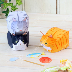 3 cats - Pet Series - Animals - Paper Craft - Canon Creative Park